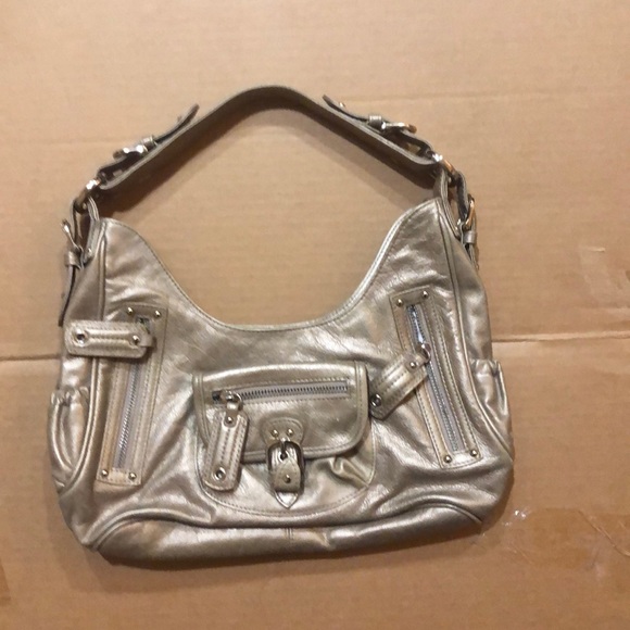 Junior Drake | Bags | Junior Drake Metallic Gold Hobo | Poshmark